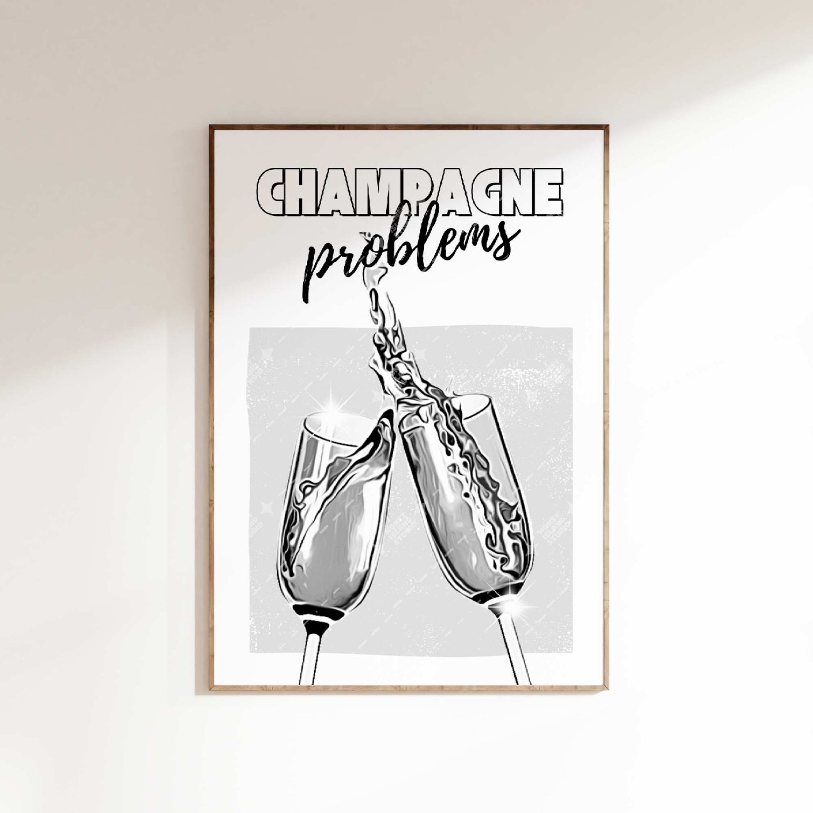 Taylor Champagne Problems Poster – Honey Island Studio