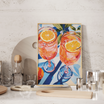 Aperitivo Spritz Cocktail Art Poster – Honey Island Studio